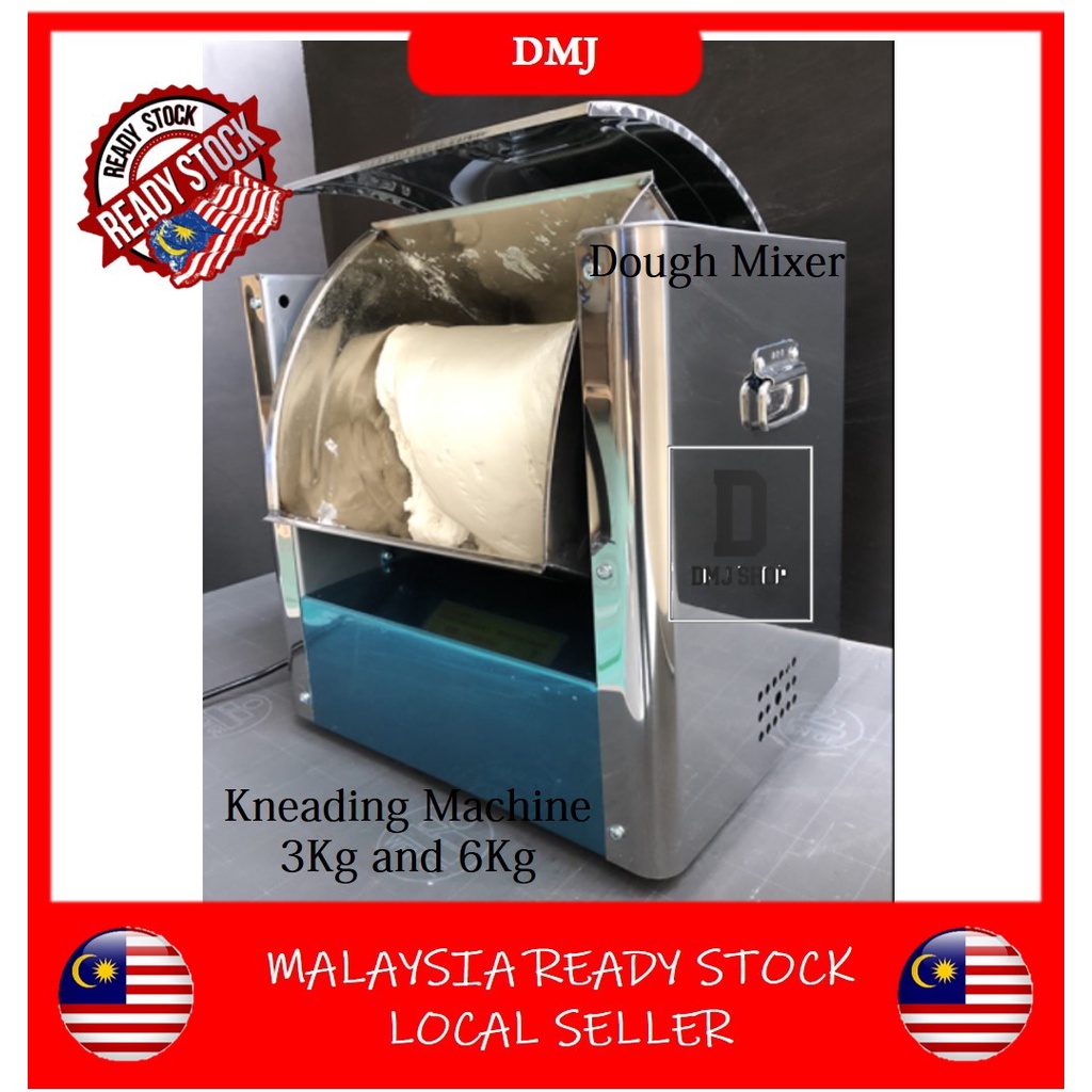 Mesin Pengadun Menguli Tepung Roti, Roti canai Mixer machine 3kg/6Kg ...