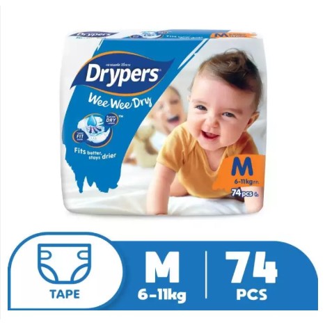 Drypers WWD Super Jumbo S82/M74/L60/XL50 ( Twin Pack ) | Shopee Malaysia