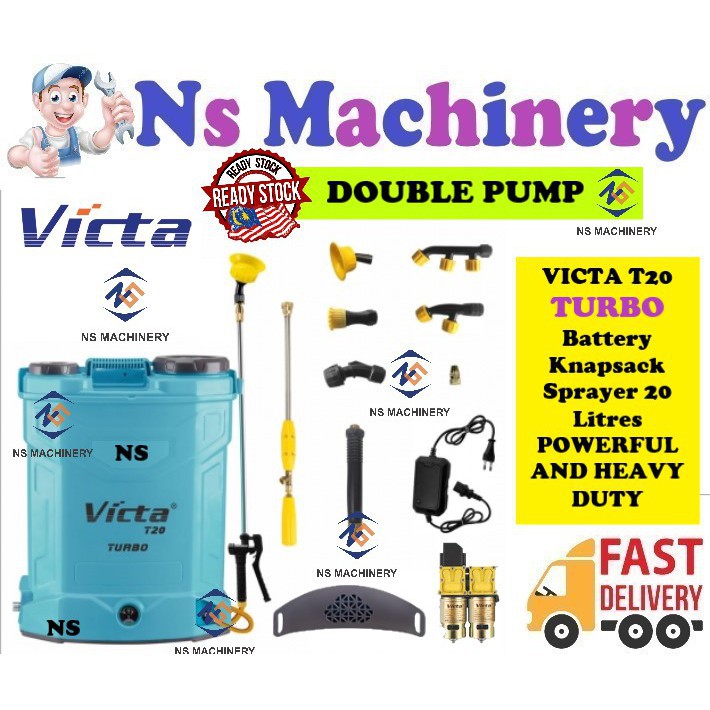 VICTA B16 16LITRES KNAPSACK BATTERY SPRAYER PAM RACUN BATERI HEAVY DUTY STRONG PUMP/VICTA B20 ...