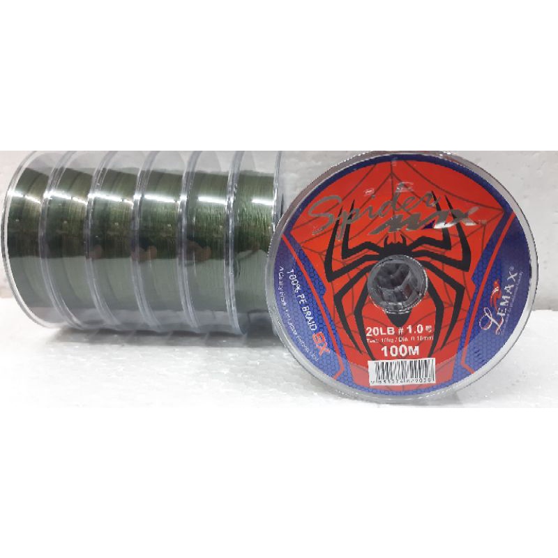LEMAX SPIDERMAX X8 BRAIDED PE LINE | Shopee Malaysia