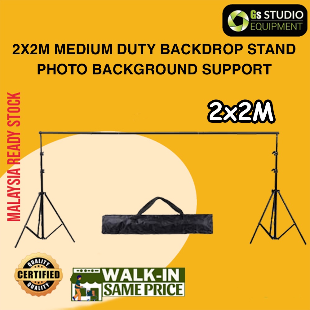 Medium Duty Backdrop Stand Photo Background Support System Stands ...