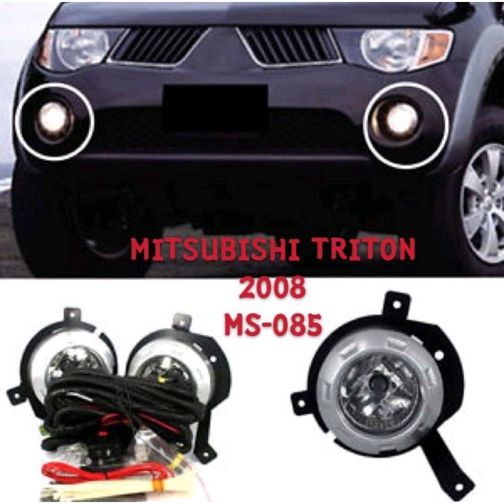 Mitsubishi Triton 2008 Fog Lamp Spotlight Full Set Ms 085 Shopee