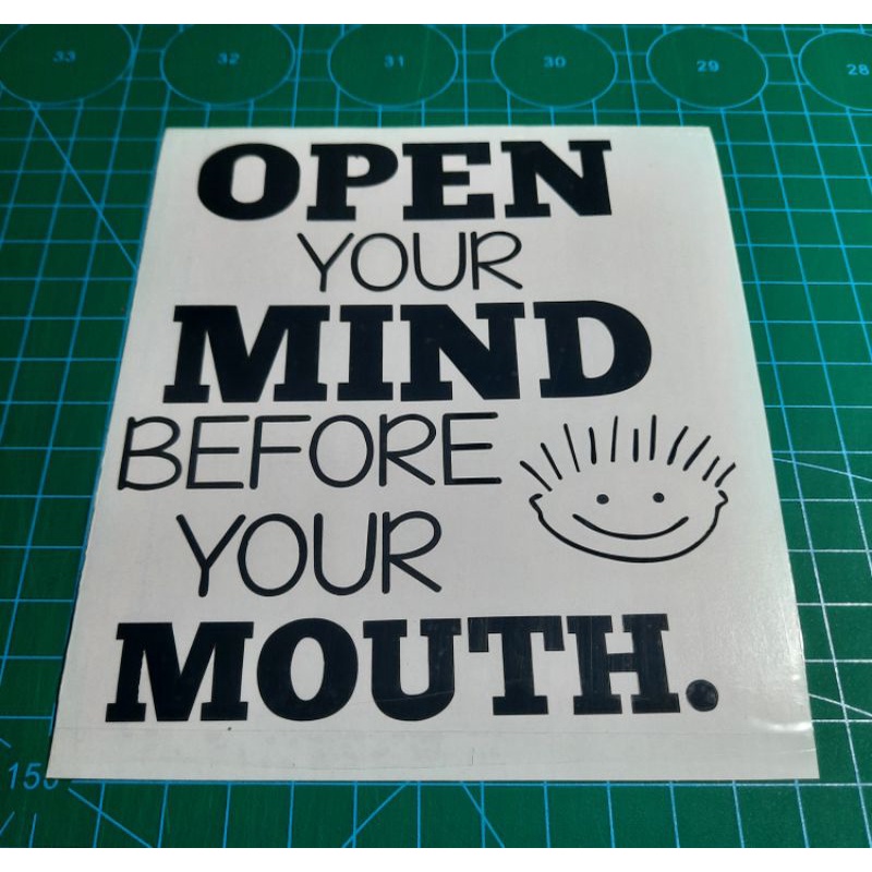 sticker open your mind / cutting sticker | Shopee Malaysia