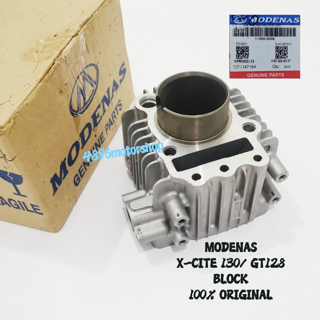 100% ORIGINAL EMOS MODENAS X-CITE 130 GT128 CYLINDER HEAD BLOCK ORI ...