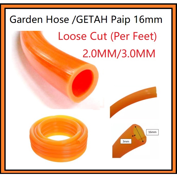 (1FT) high quality Water Hose Garden Hose PVC Pipe 16mm Diameter/GETAH ...