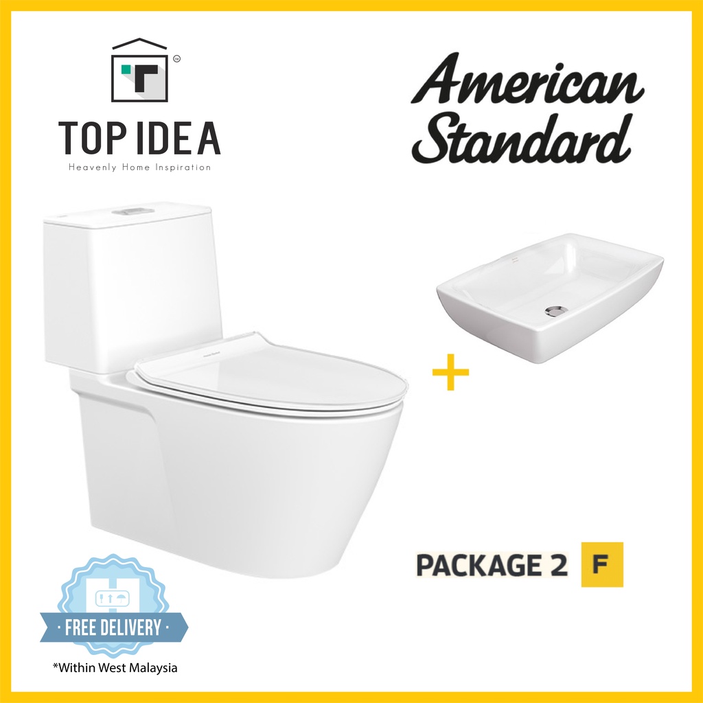 American Standard Acacia SupaSleek Close-Coupled Toilet + Basin Set ...