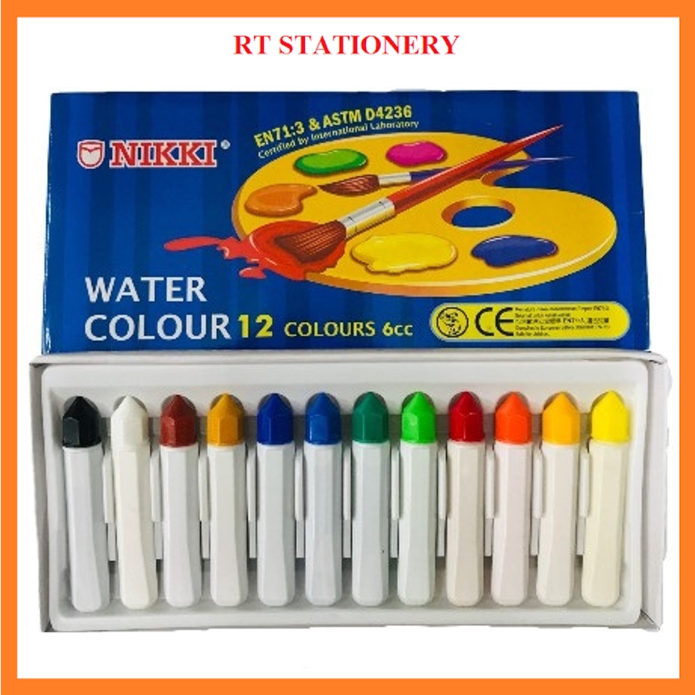 Nikki Water Colour WC-28112 Polar Water Colour 12s 6cc (Air Warna ...