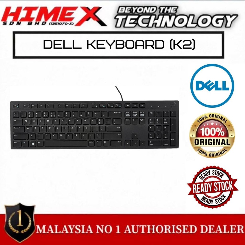 🔥[ MALAYSIA READY STOCK ] KEYBOARD DELL WIRED / KEYBOARD WIRED / BLACK ...