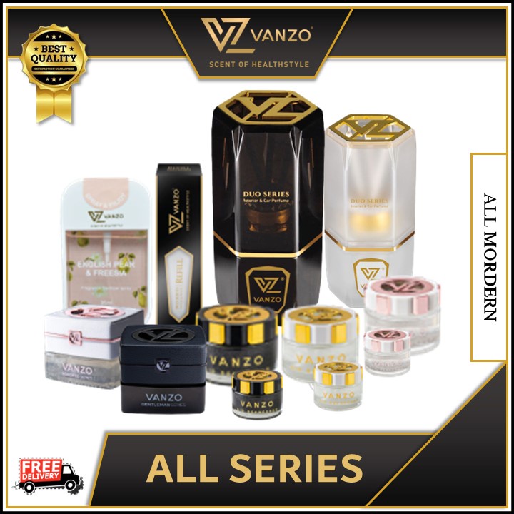 VANZO Car Perfume ALL SERIES Duo Series Mini Series Car Air Freshener ...