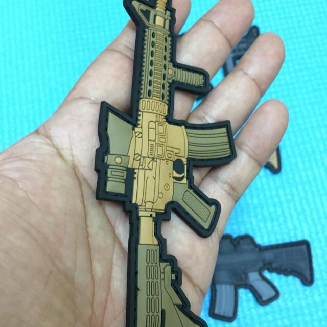 PVC Patches Replica Rifle Complete Velcro | Shopee Malaysia