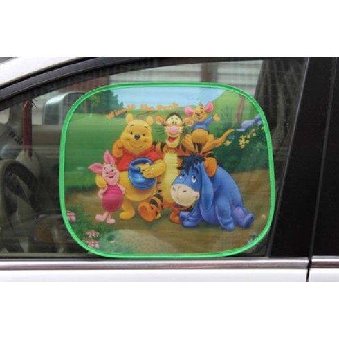 Winnie the Pooh Cute Cartoon Car Window Sun Blocker Sun Shade Sunshade ...