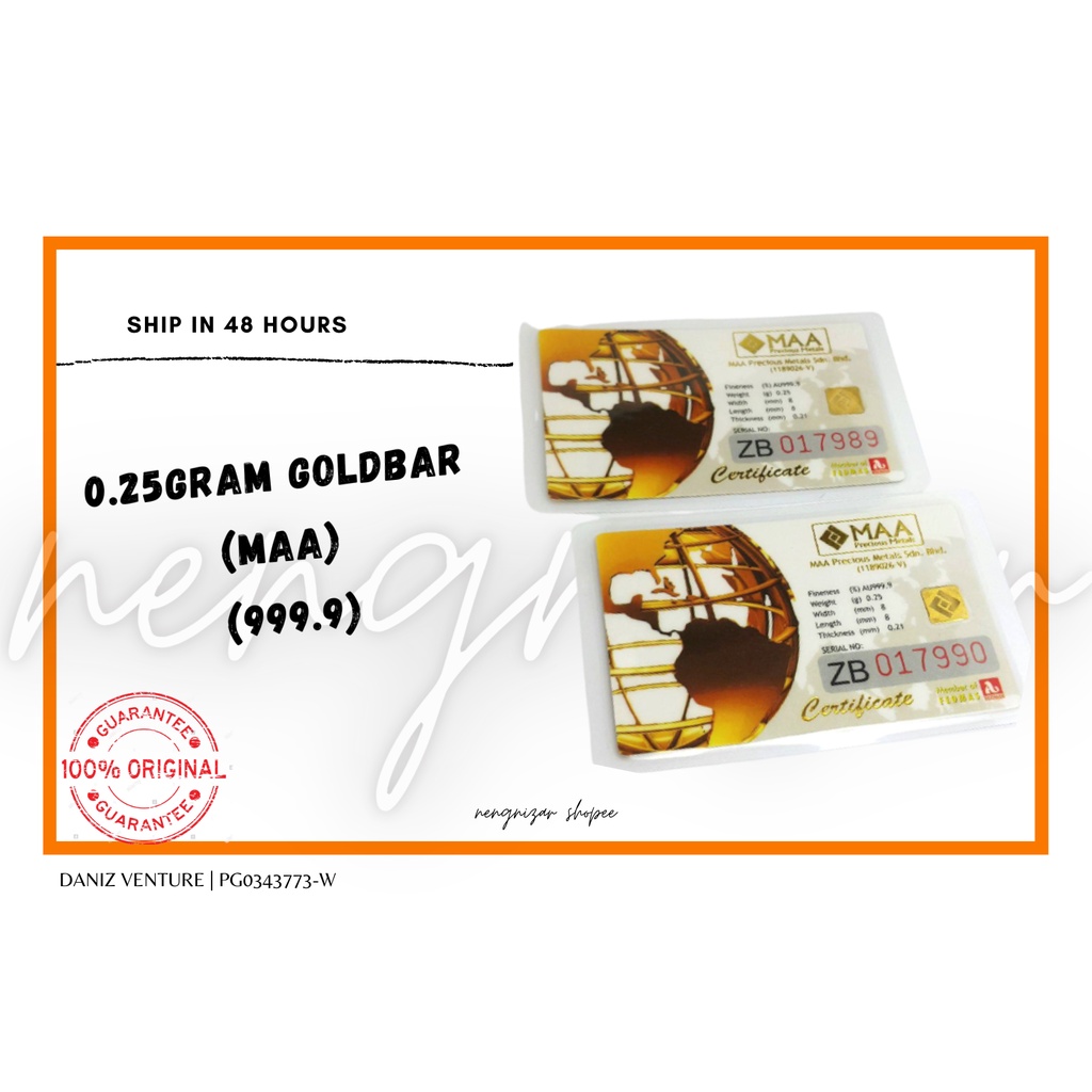 Emas 0.25g Goldbar (999.9) MAA 💥READY STOCK 💥 | Gold bar 0.25 gram 0 ...