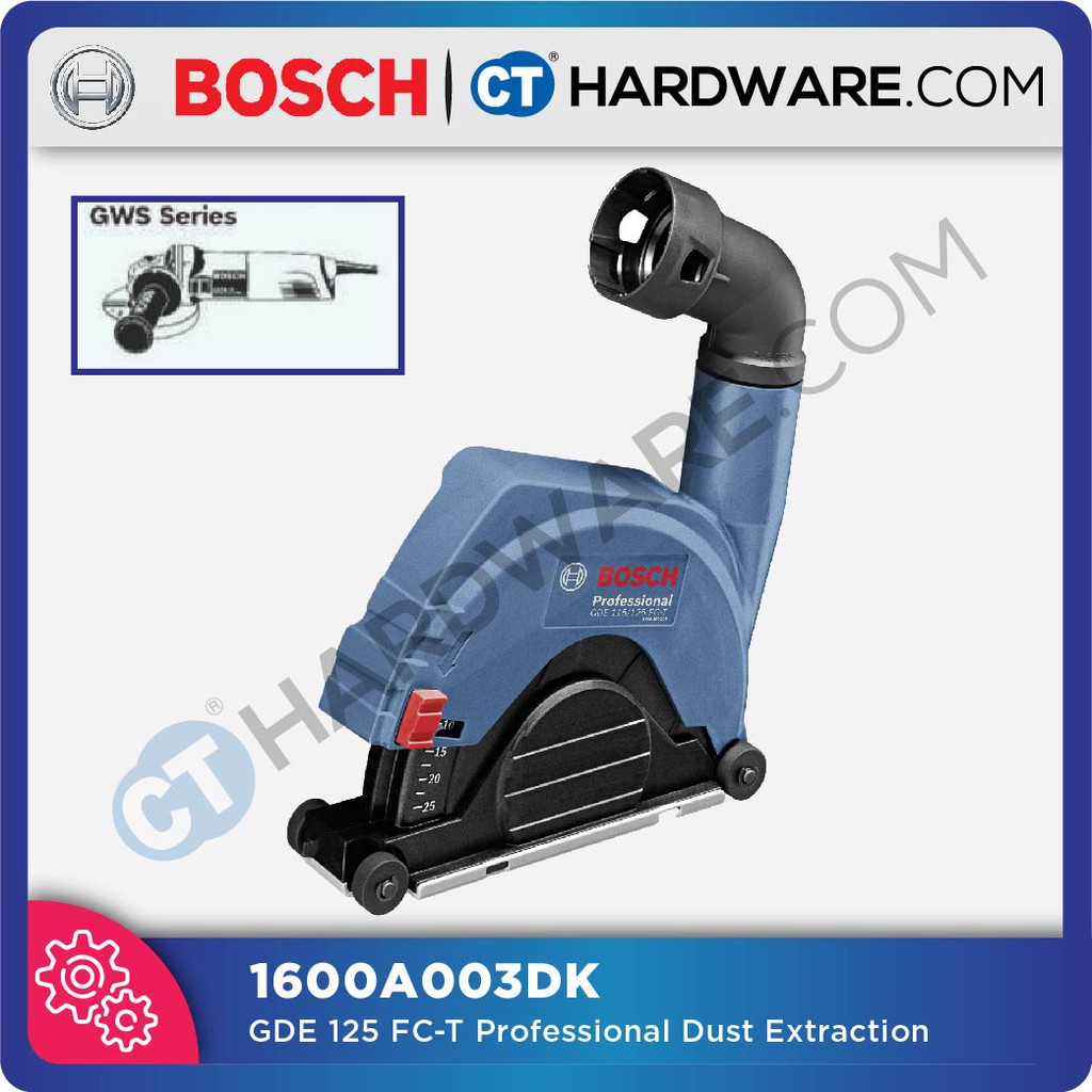 BOSCH DUST EXTRACTOR 125MM MAX CUTTING DEPTH 25MM (GDE 125 FC-T ...