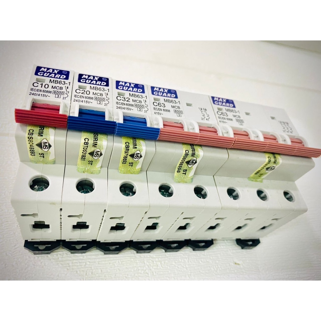 SIRIM MAXGUARD ELCB 2 POLE 3 POLE DB BOX ELECTRIC- MCB 10A/20A/32A/63A ...