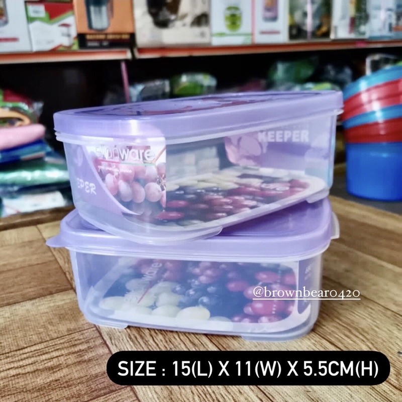 ELIANWARE E-1063 Plastic Lunch Storage Food Box Tupperware - 680ml ...