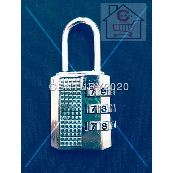 Push Button Padlock 3 Digit Push Numbers Button Combination Pad Lock ...