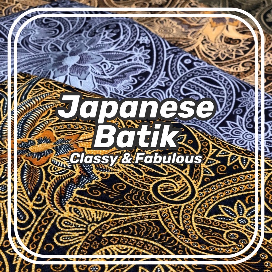 【KAIN PASANG MATCHING CREPE】 JAPANESE BATIK VIRAL B45" MATCHING FUSAN ...