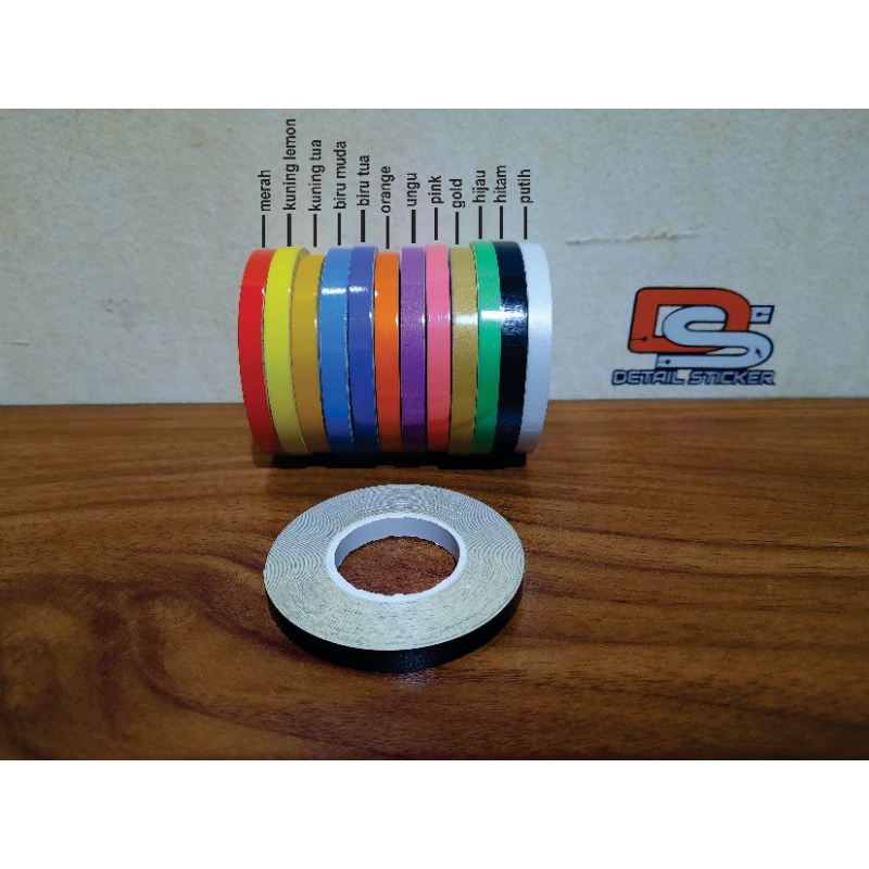 Sticker Lis Wheel Rim Velk Roll 5mm 0.5cm x 5meter Roll | Shopee Malaysia