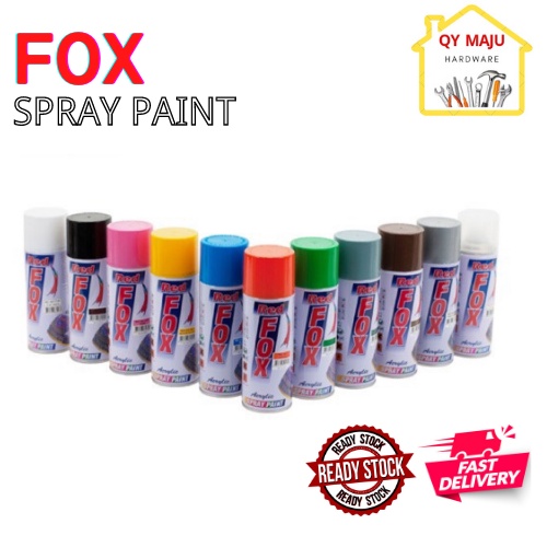 RED FOX Spray Paint /Cat Sembur/Cat Spray（1box ＝12pcs） | Shopee Malaysia