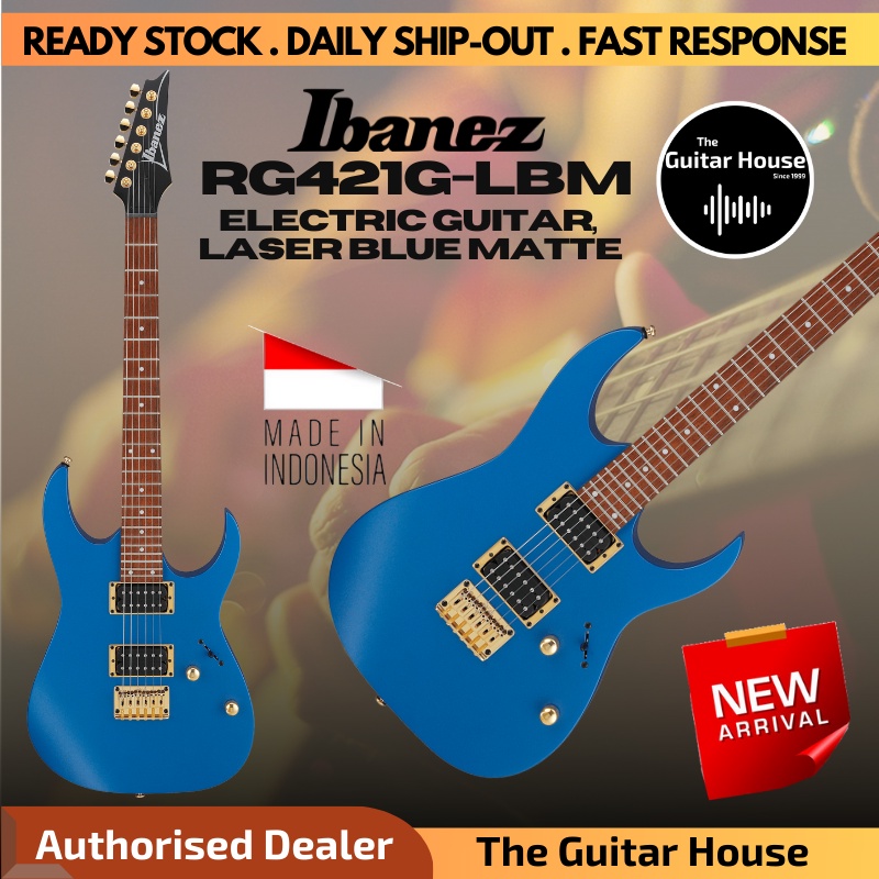 Ibanez RG421G Electric Guitar, Laser Blue Matte(LBM) | Shopee Malaysia
