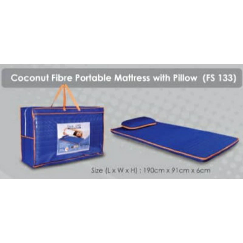【𝐃𝐞𝐇𝐚𝐮𝐳_𝐅𝐮𝐫𝐧𝐢】 Fibre Star Portable & Foldable Coconut Fiber Single Mattress (Tilam Bujang Serat ...