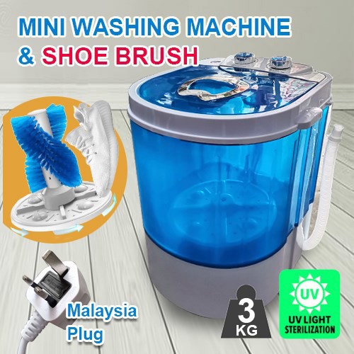 Mesin Basuh Baju Dan Kasut Mini Washing Machine With Shoe Brush ...