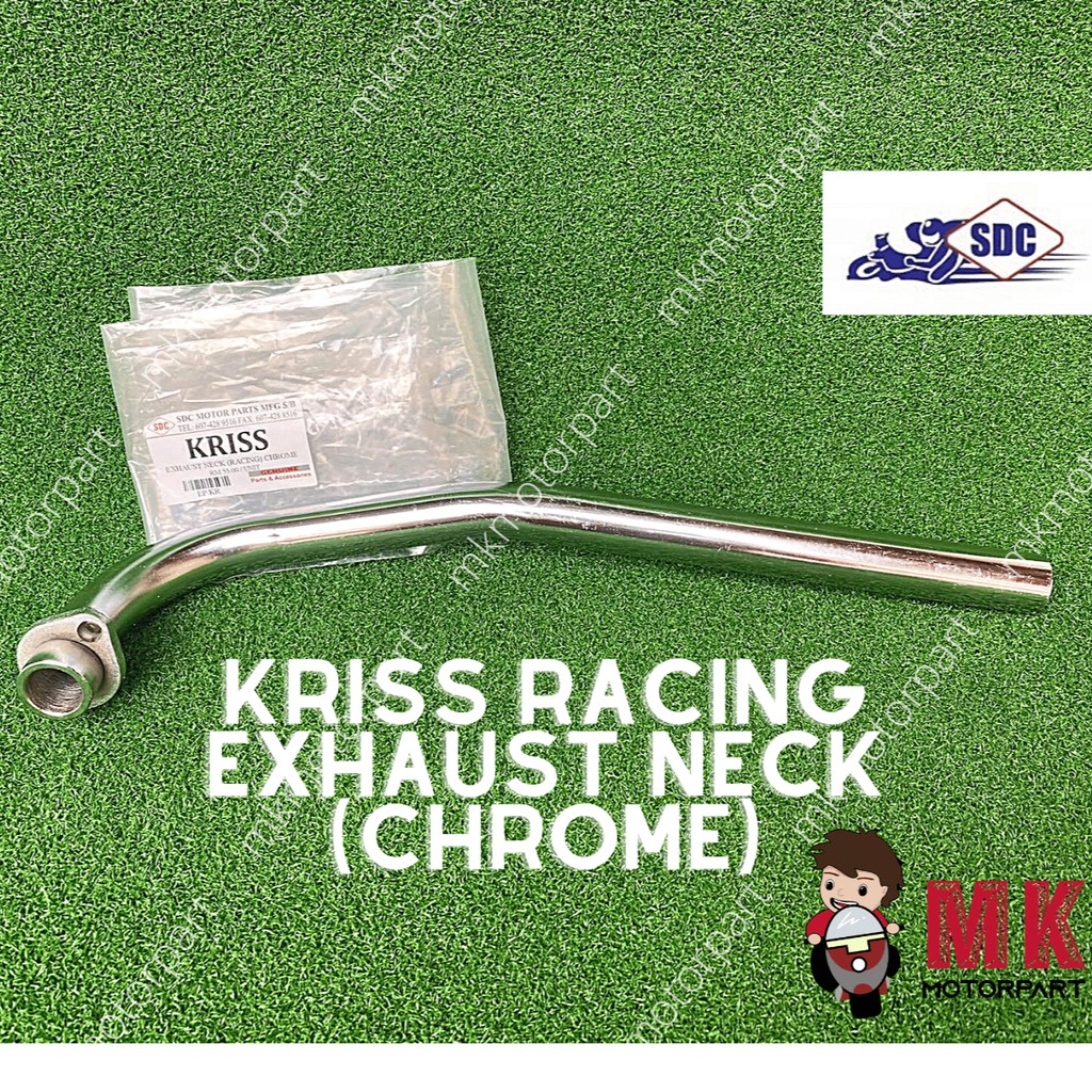 ( RACING ) Modenas KRISS110 RACING 28mm Exhaust Neck , KRISS 1 Front Pipe Manifold With Bracket ...