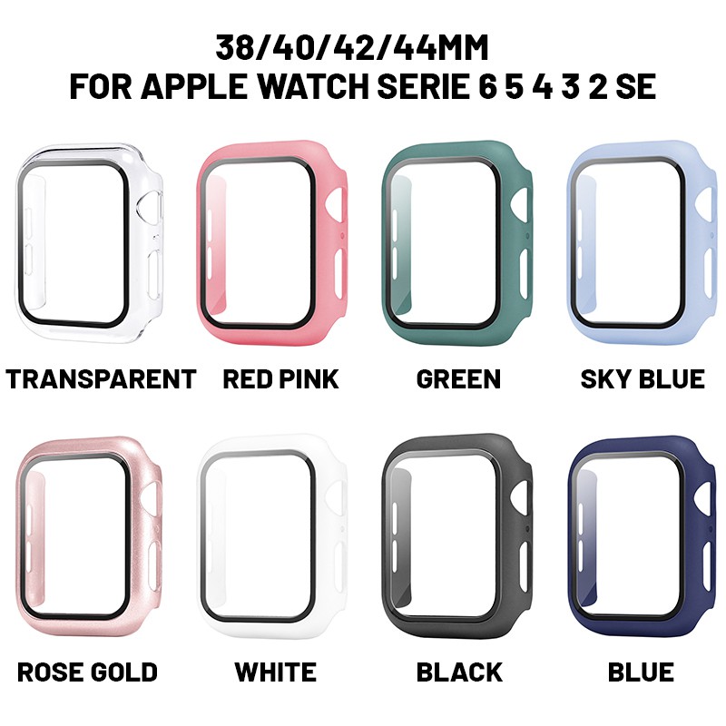 Best Quality Full Cover & Glass Case For Apple Watch Serie 10 9 8 7 6 5 ...