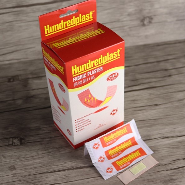 Hundredplast Fabric Plaster 透气 止血 创口贴 first aid dressing pakaian ...