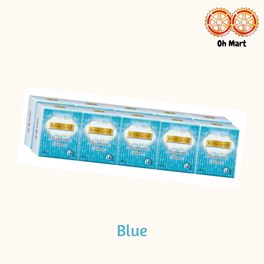 Royal Gold Luxurious Tissue 3 ply 10sheets x10packs | Shopee Malaysia