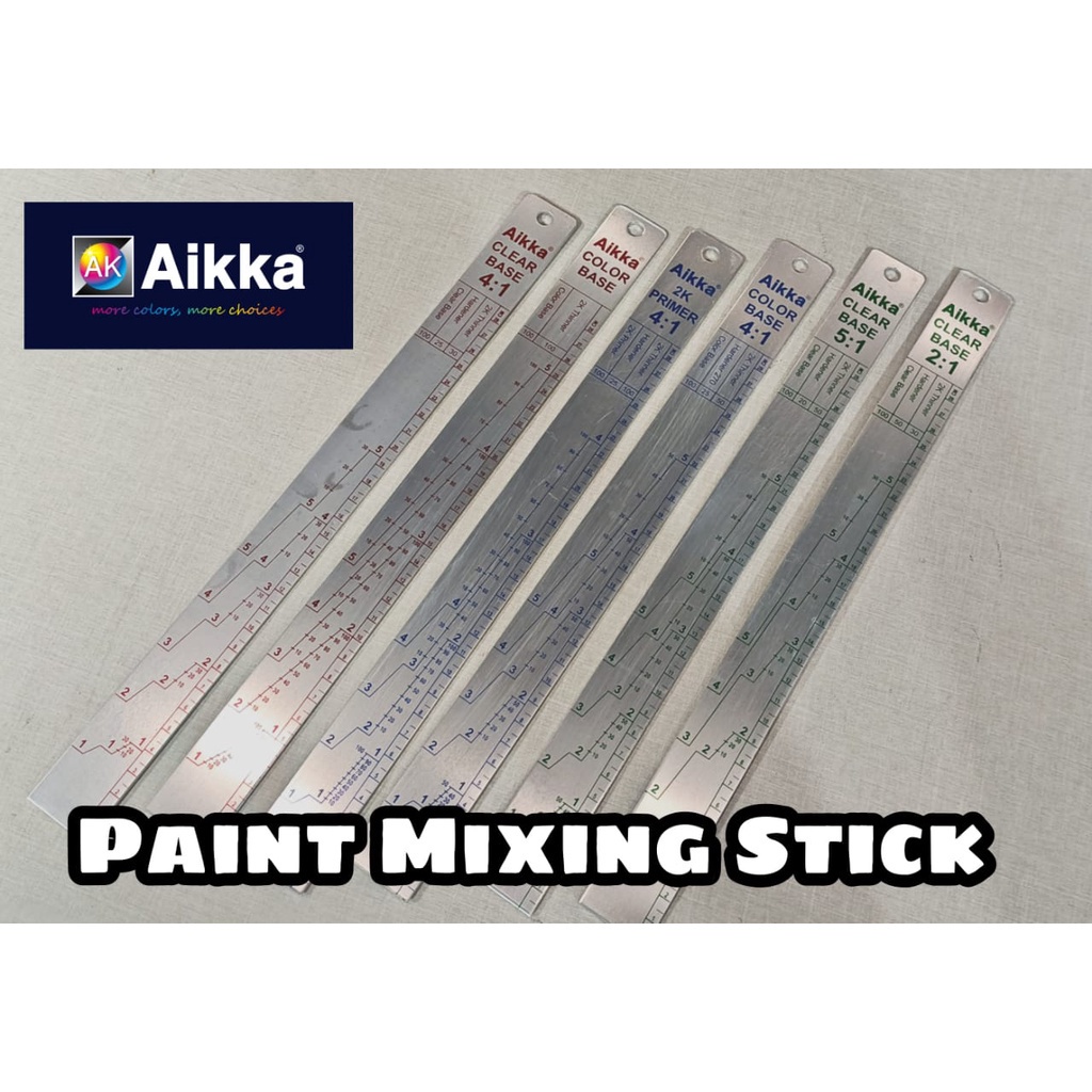 Aikka Paint Ruler Car Paint Measuring Mixing Stick |Mixing Ruler ...