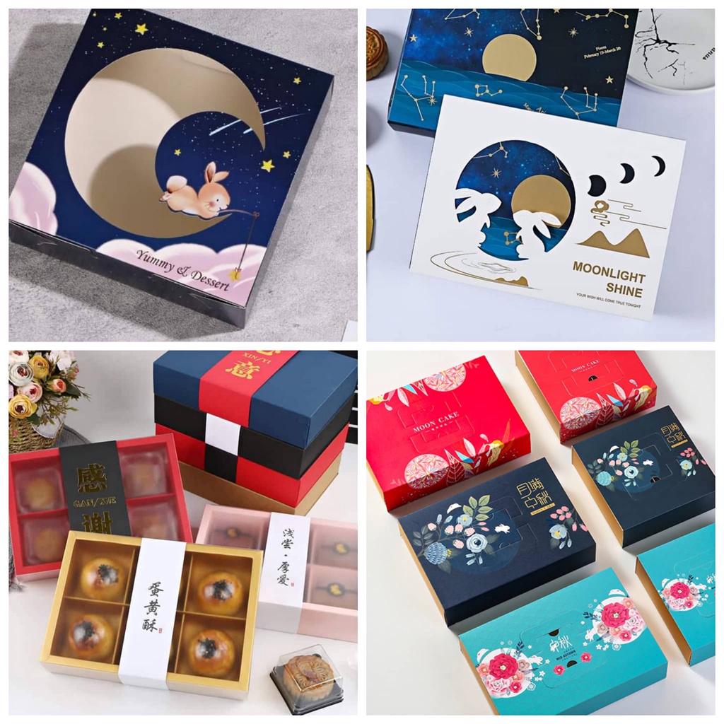 5 sets Mooncake Tray Mooncake Box Mooncake Packaging 中秋月饼盒蛋黄酥盒上海月饼盒 ...