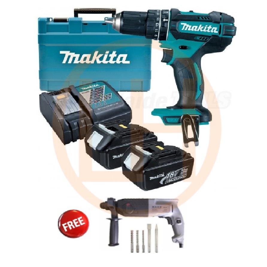 Makita DHP482RFE Cordless Hammer Driver Drill | Shopee Malaysia