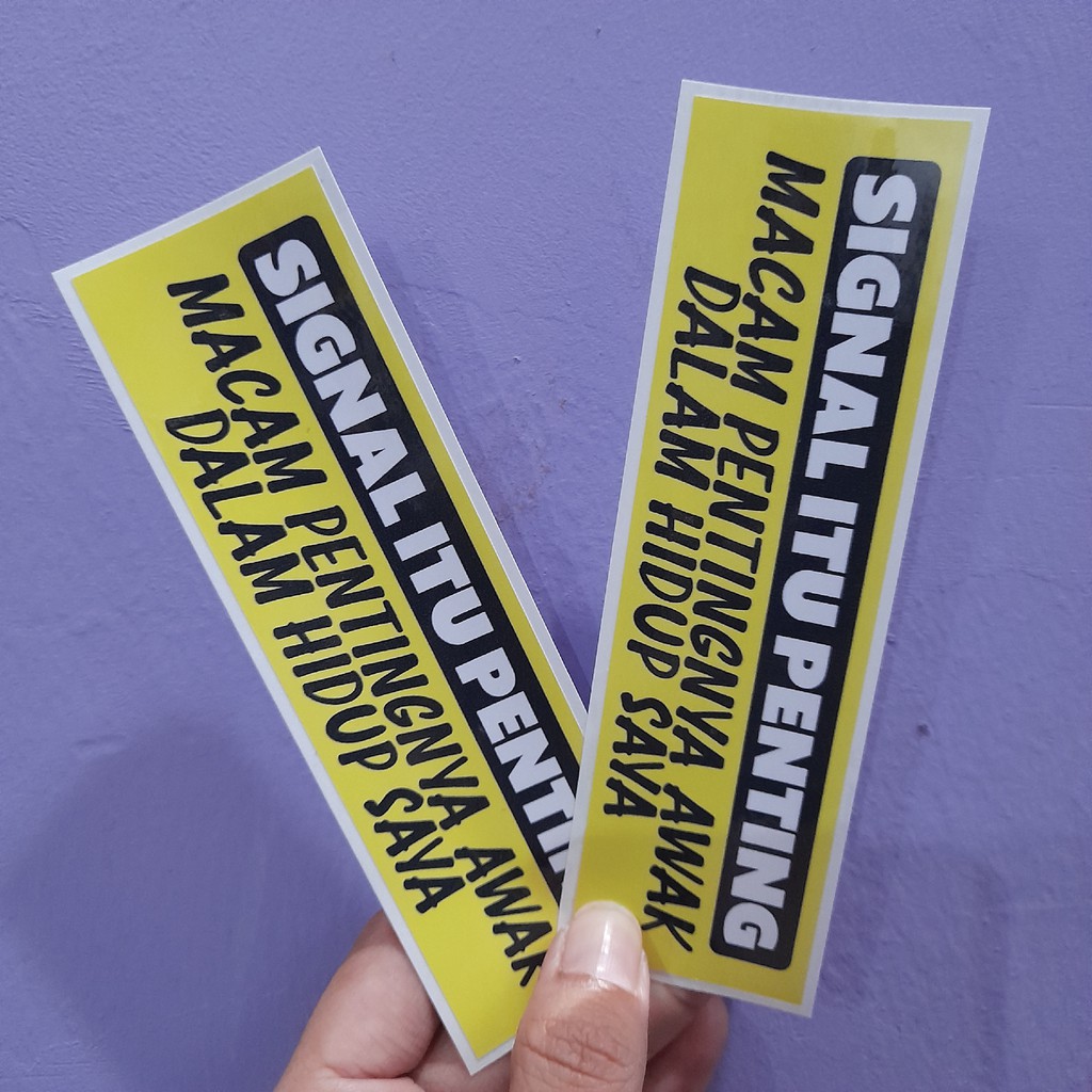 Sticker Kereta Signal itu Penting / Bumper Car Stickers | Shopee Malaysia