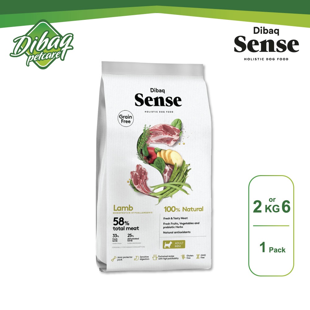 Dibaq Sense Grain Free Lamb Mini 2kg | Shopee Malaysia