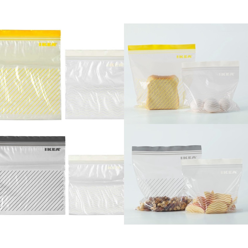 🌟HOT SALE🌟 READY STOCK Sweden Ikea Resealable Double Zip Lock Ziplock ...