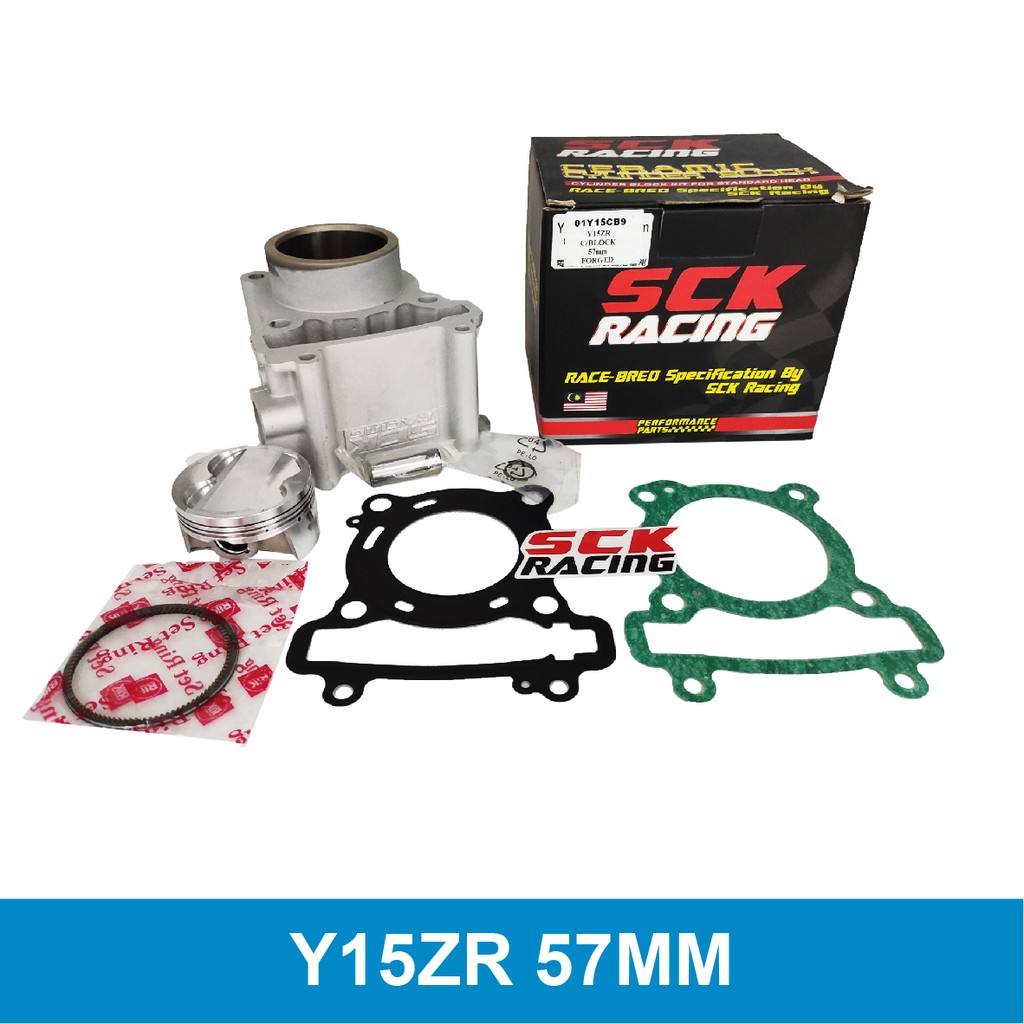 SCK RACING CERAMIC CYLINDER BLOCK WITH FORGED PISTON 57MM Y15 Y15ZR ...