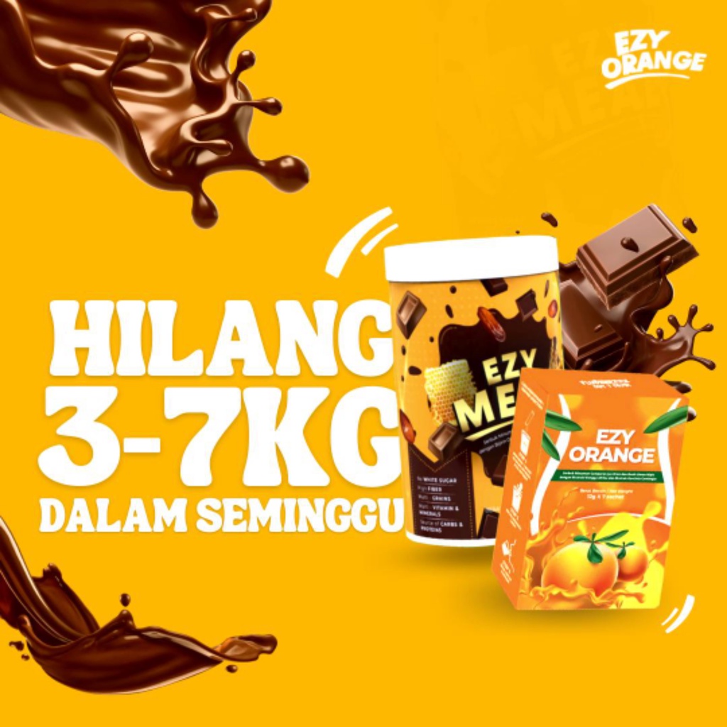 EZY MEAL Ezy Orange | Meal Replacement Drink | Weight Loss Supplement | Original HQ Aysha Alam ...