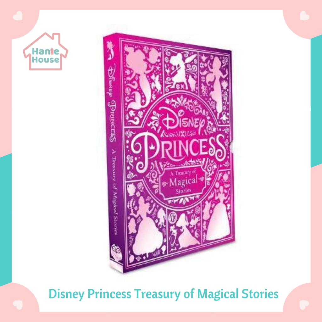 Disney Princess Treasury of 12 Magical Stories Gift Book Set (194 pages ...