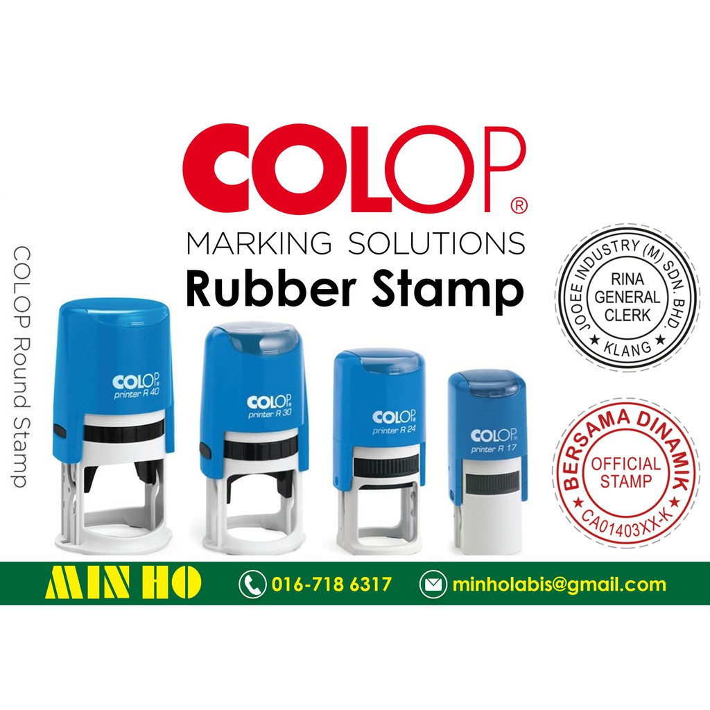 Rubber Stamp Round Printer (Laser Engraving) | Shopee Malaysia