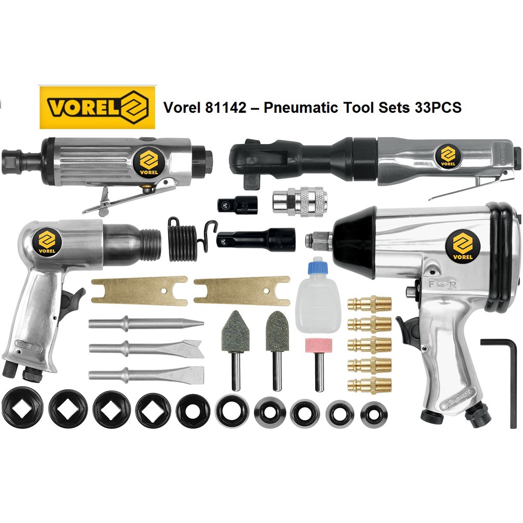 VOREL 81142 Pneumatic Air Tool Sets 33pcs | Shopee Malaysia