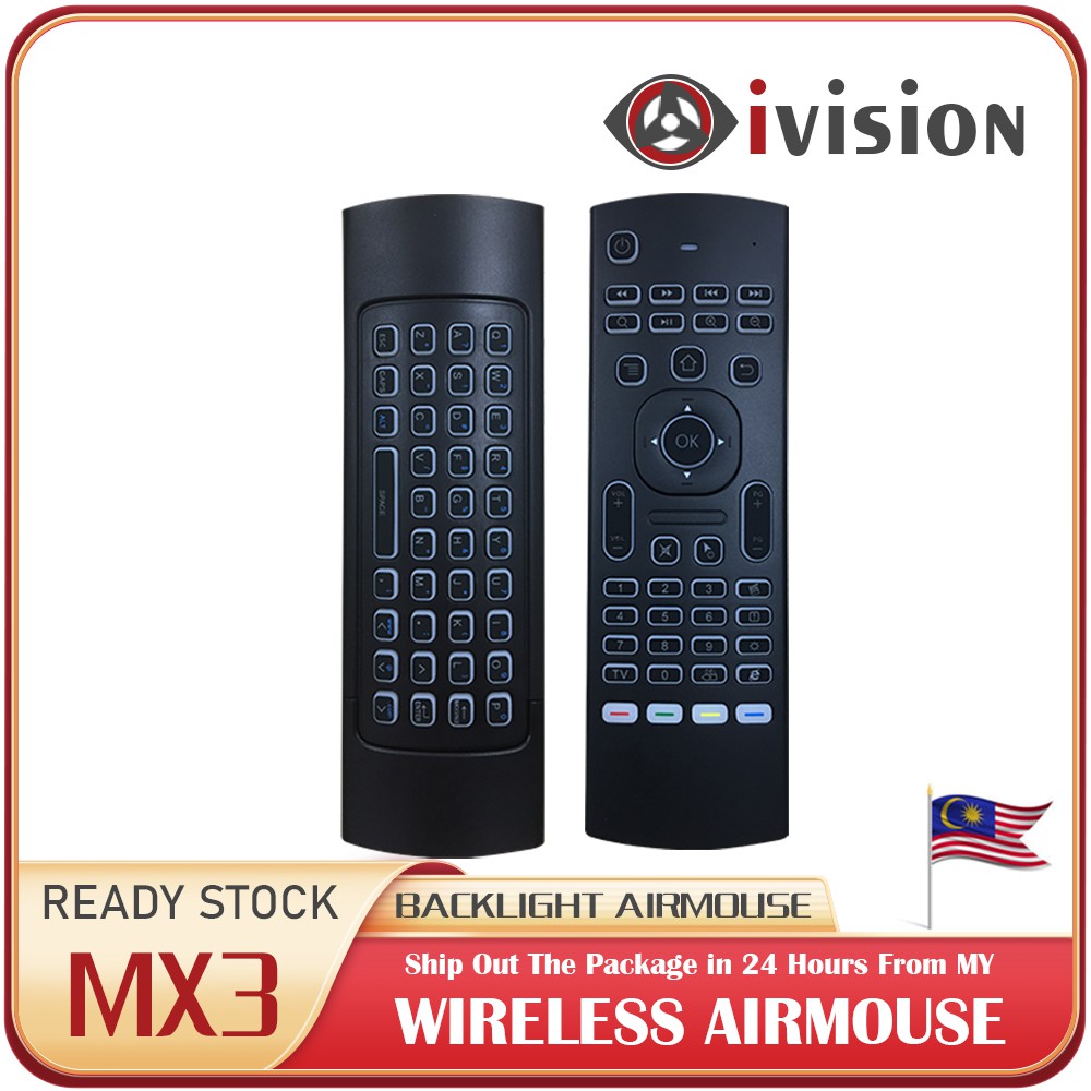 🔥NEW🔥 ivision MX3 2.4Ghz Air Mouse Wireless Remote Control for TV Box ...
