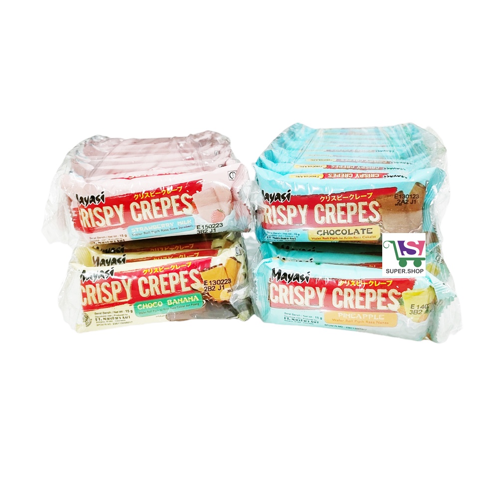 Mayasi Crispy CREPES Wafer (12Pcs Contents) | Shopee Malaysia