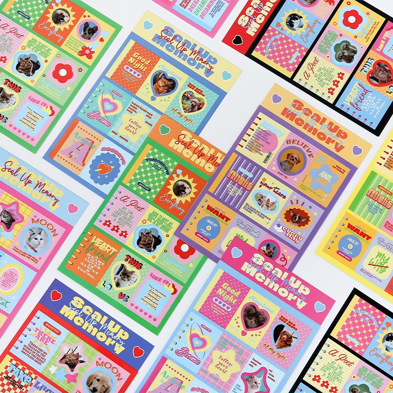 Imoda Korean Style Sticker Material Paper Students DIY Scrapbook ...