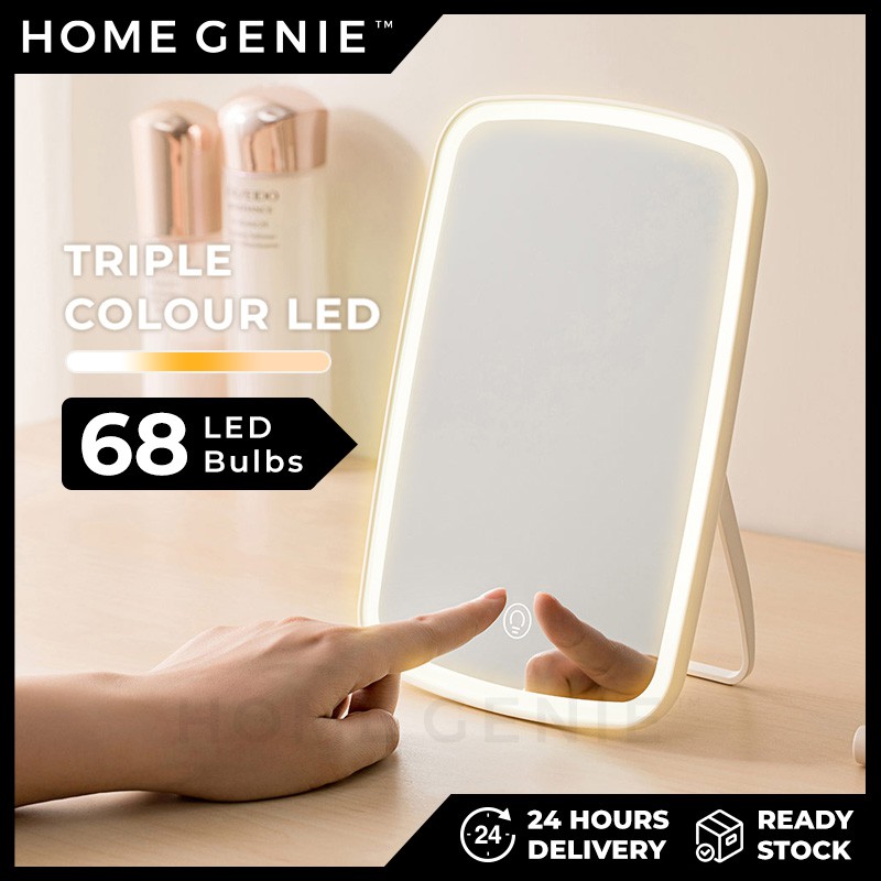 Vanity Beauty Cosmetic USB Rechargeable LED Light MakeUp Mirror Travel ...