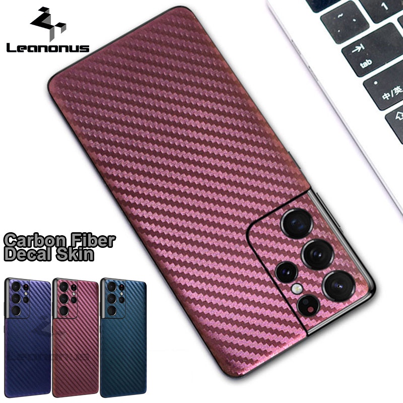 Samsung Galaxy S22 S21 Ultra Plus Gradient Carbon Fiber Decal Skin Back ...