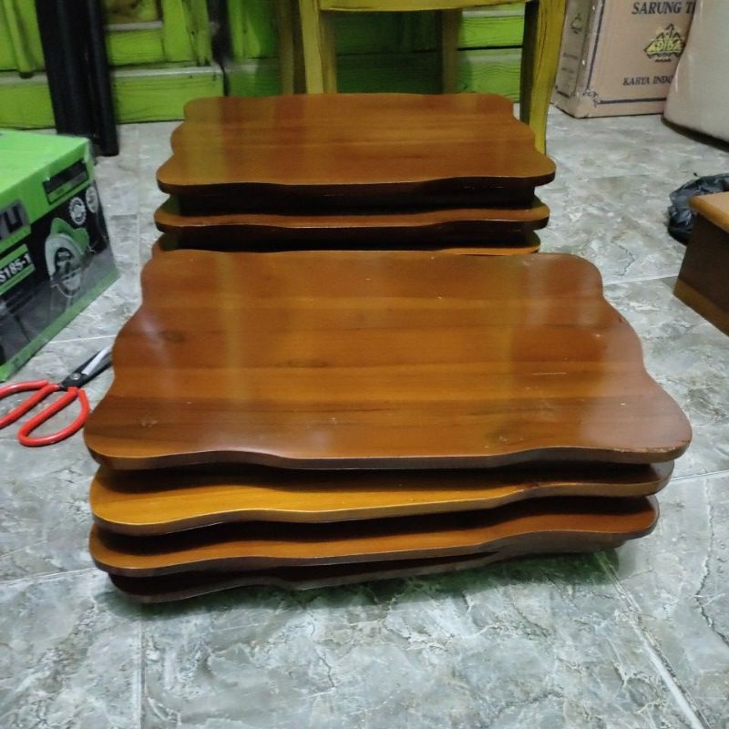 KAYU Teak Wood Plong Folding Table - Teak Wood Dampar Ngaji - LARGE ...