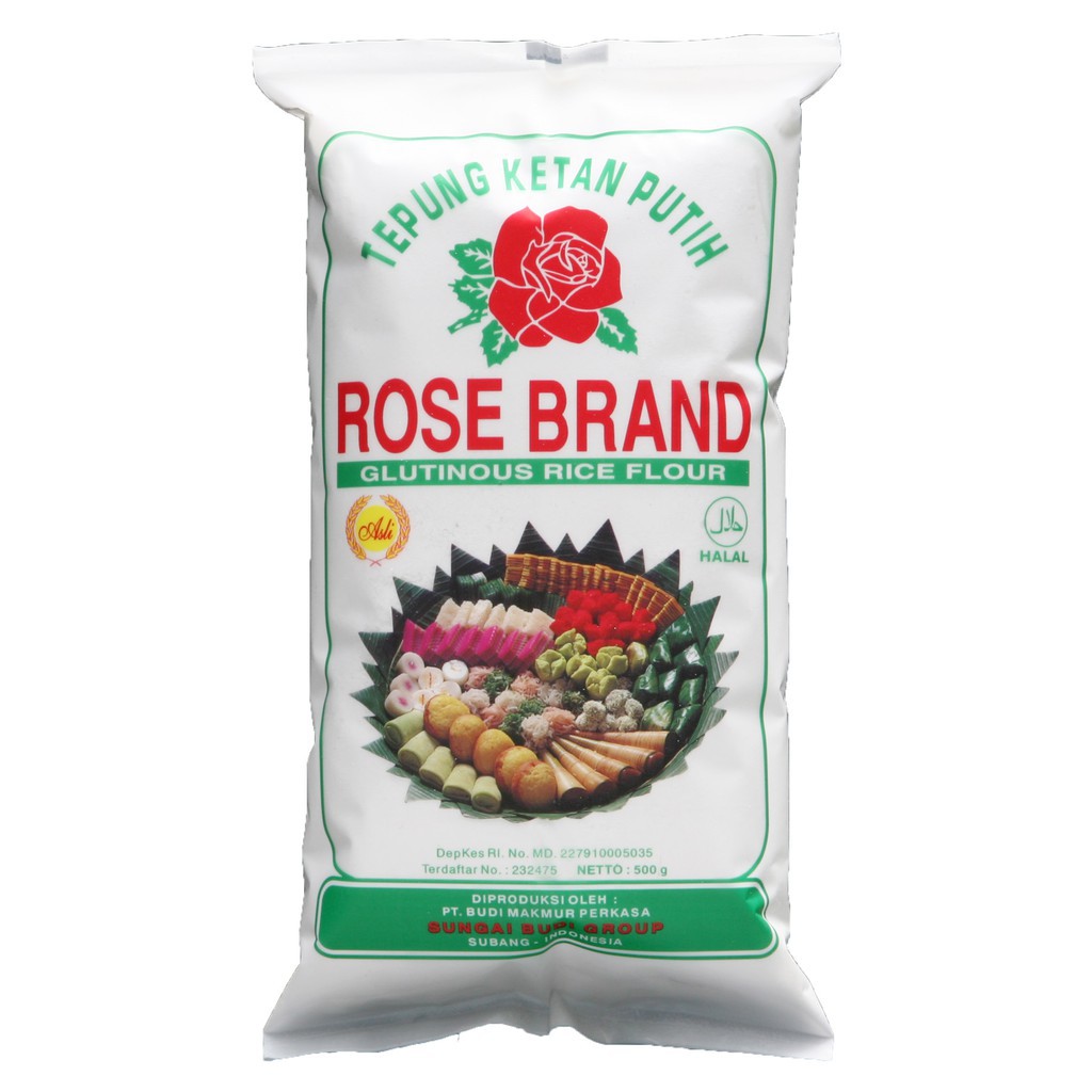 Rose Brand Glutinous Rice Flour 500gr – Glutinous Rice Flour | Shopee ...
