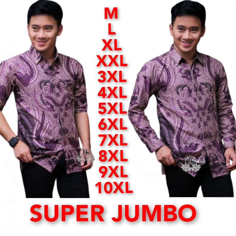 KEMEJA Jumbo batik Shirt jumbo batik Men jumbo batik Shirt jumbo | Shopee Malaysia