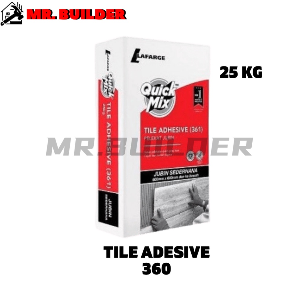 LAFARGE QuickMix ReadyFix 360 Tile Adhesive 361 SuperBond 369 Cement Gum Ceramic Tiles Simen Gam ...